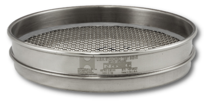 5368 - 8" Test Sieve, No. 35 Mesh, Half Height, Stainless Frame ...
